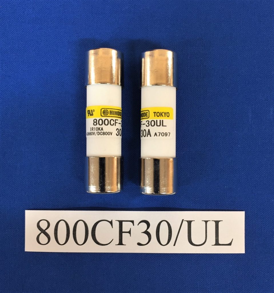 Hinode 800CF-30/UL fuses | Japanese Fuses | National Fuse Products