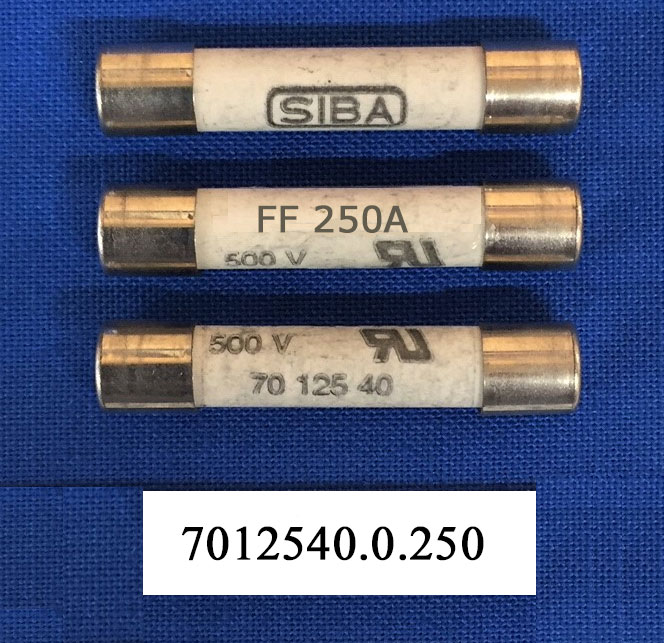 SIBA 7012540 0 250 Fuses German Fuses National Fuse Products